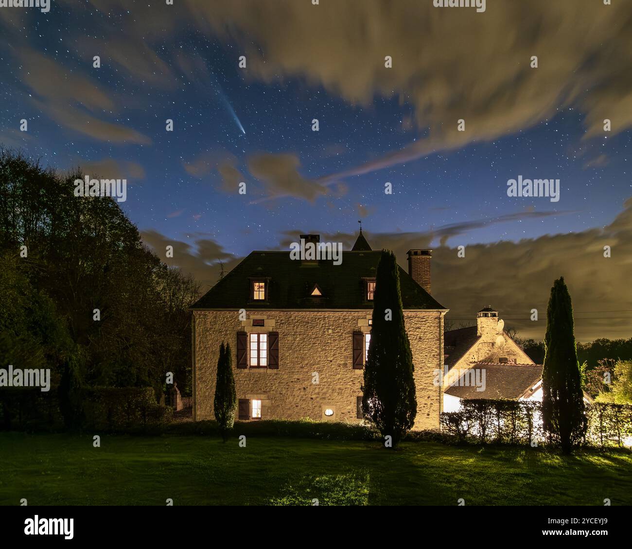 Nabirat, Dordogne, France - 21st October 2024: The C/2023 A3 ...