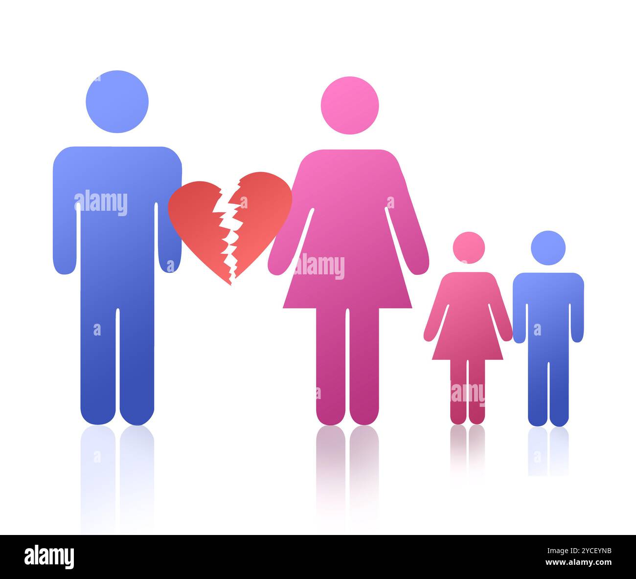 Man woman divorcing sad Cut Out Stock Images & Pictures - Alamy