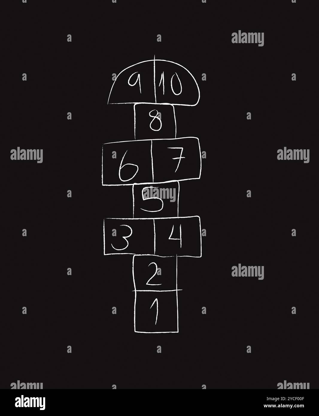 Playground school numbers hopscotch hi-res stock photography and images ...