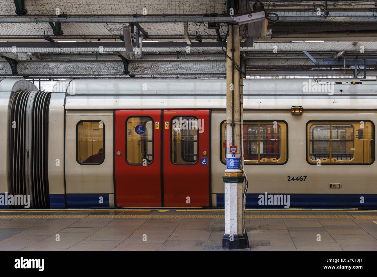 LONDON, UK, August 26, 2023: High Street Kensington Underground Station ...