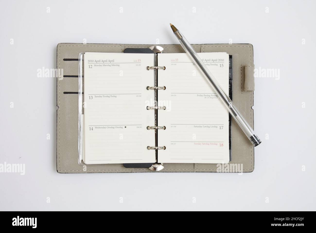 Daily agenda hi-res stock photography and images - Alamy