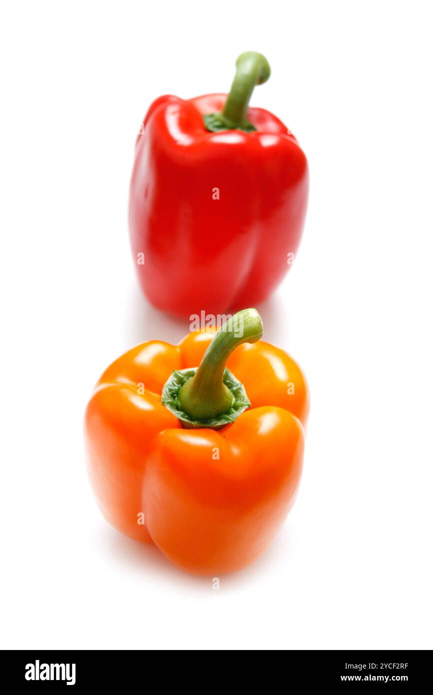 Orange and red pepper Stock Photo - Alamy