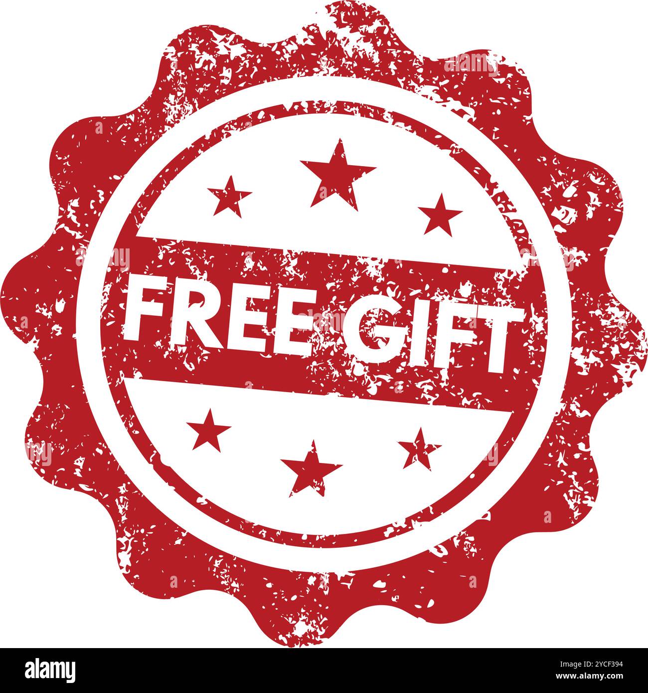free gift red rubber stamp in grunge effect Stock Vector Image & Art ...