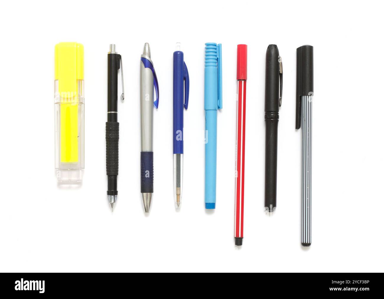 Line different school objects hi-res stock photography and images - Alamy