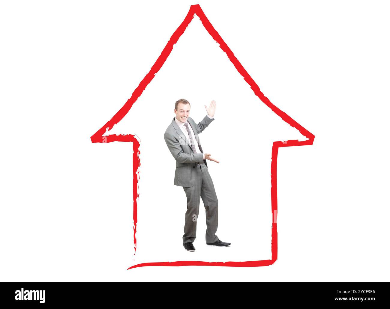 Male model presenting Cut Out Stock Images & Pictures - Alamy