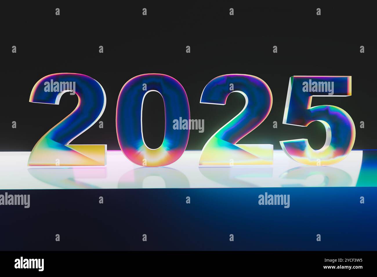 2025 concept The image is a colorful representation of the number ...