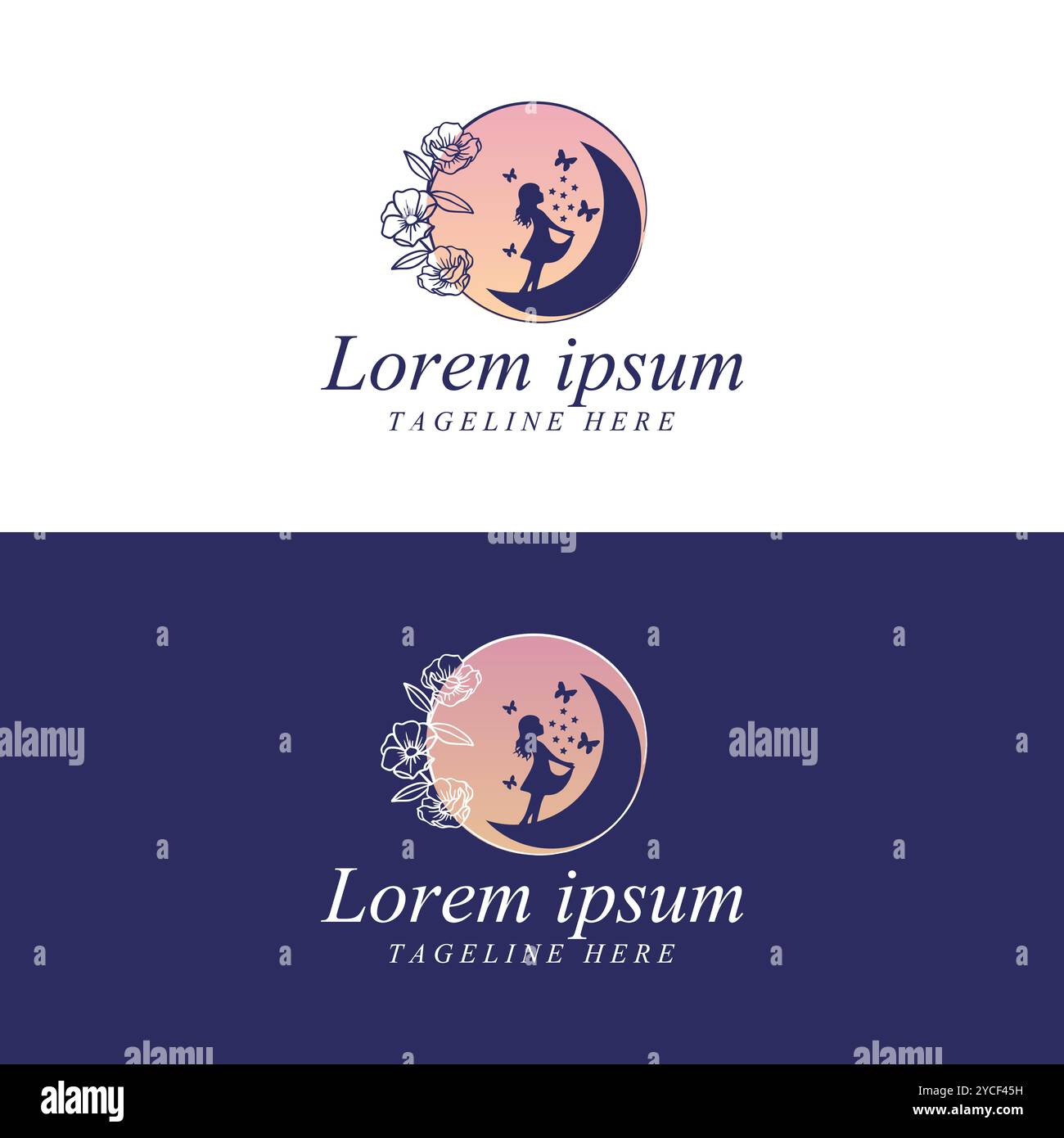 Whimsical logo Stock Vector Images - Alamy