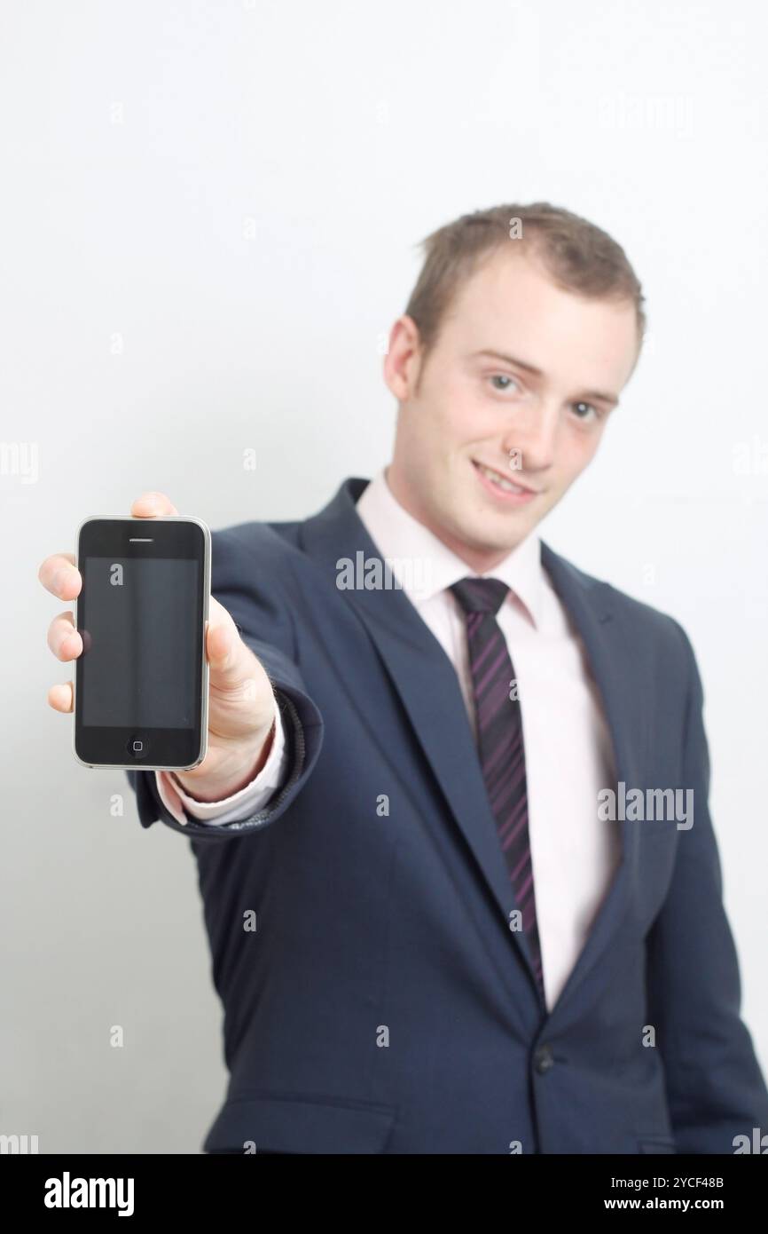 Handsome business man in suit hi-res stock photography and images - Alamy