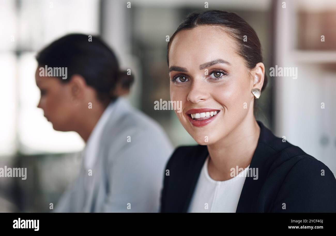 Financial advisor, smile and portrait of employee with confidence ...