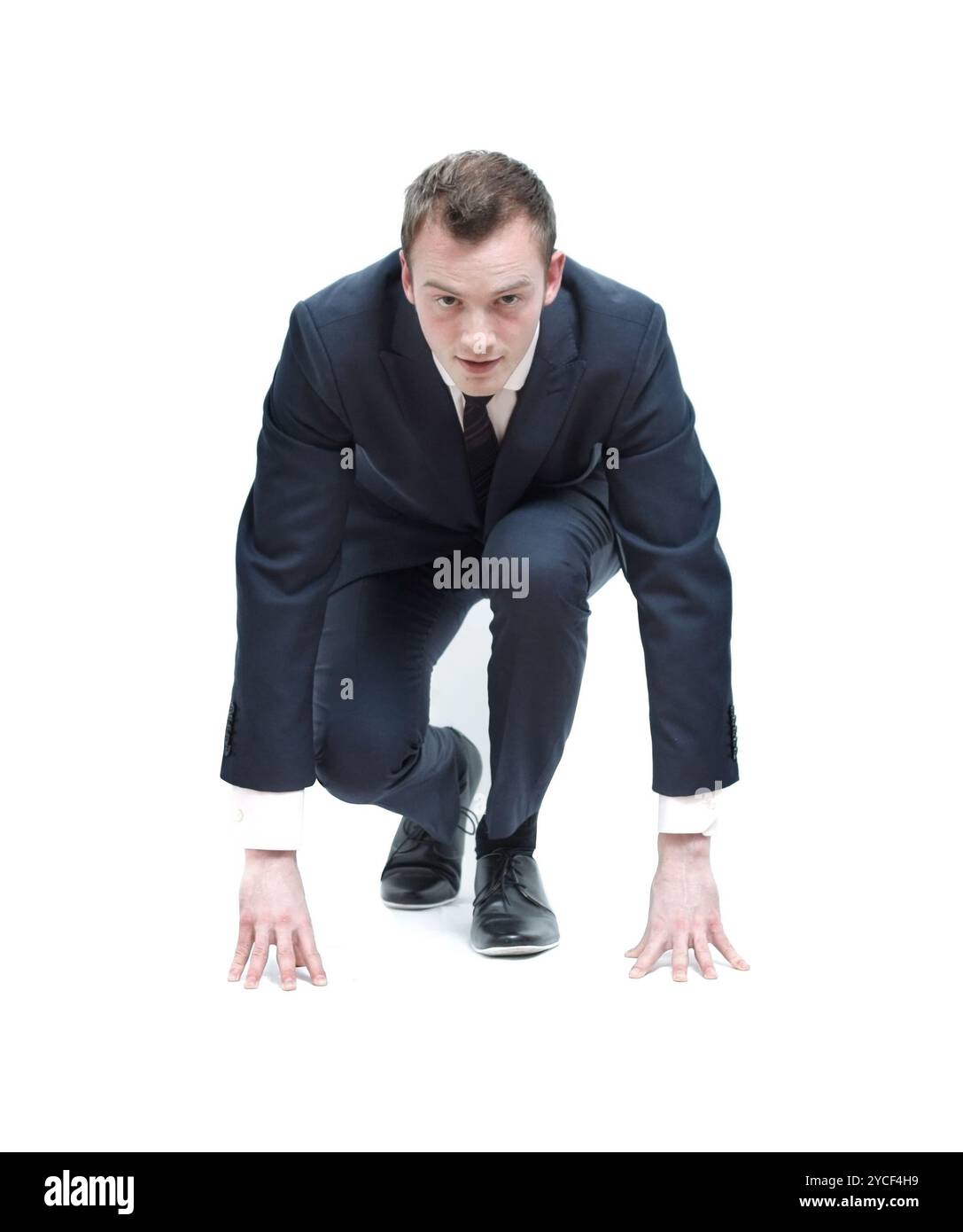 Competitive business man Stock Photo - Alamy