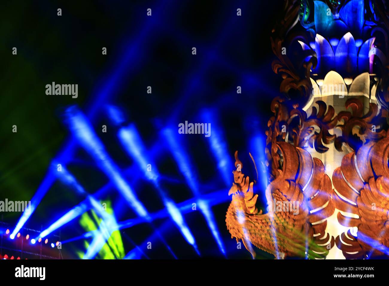 Stage lighting effect in the dark, close-up pictures Stock Photo - Alamy
