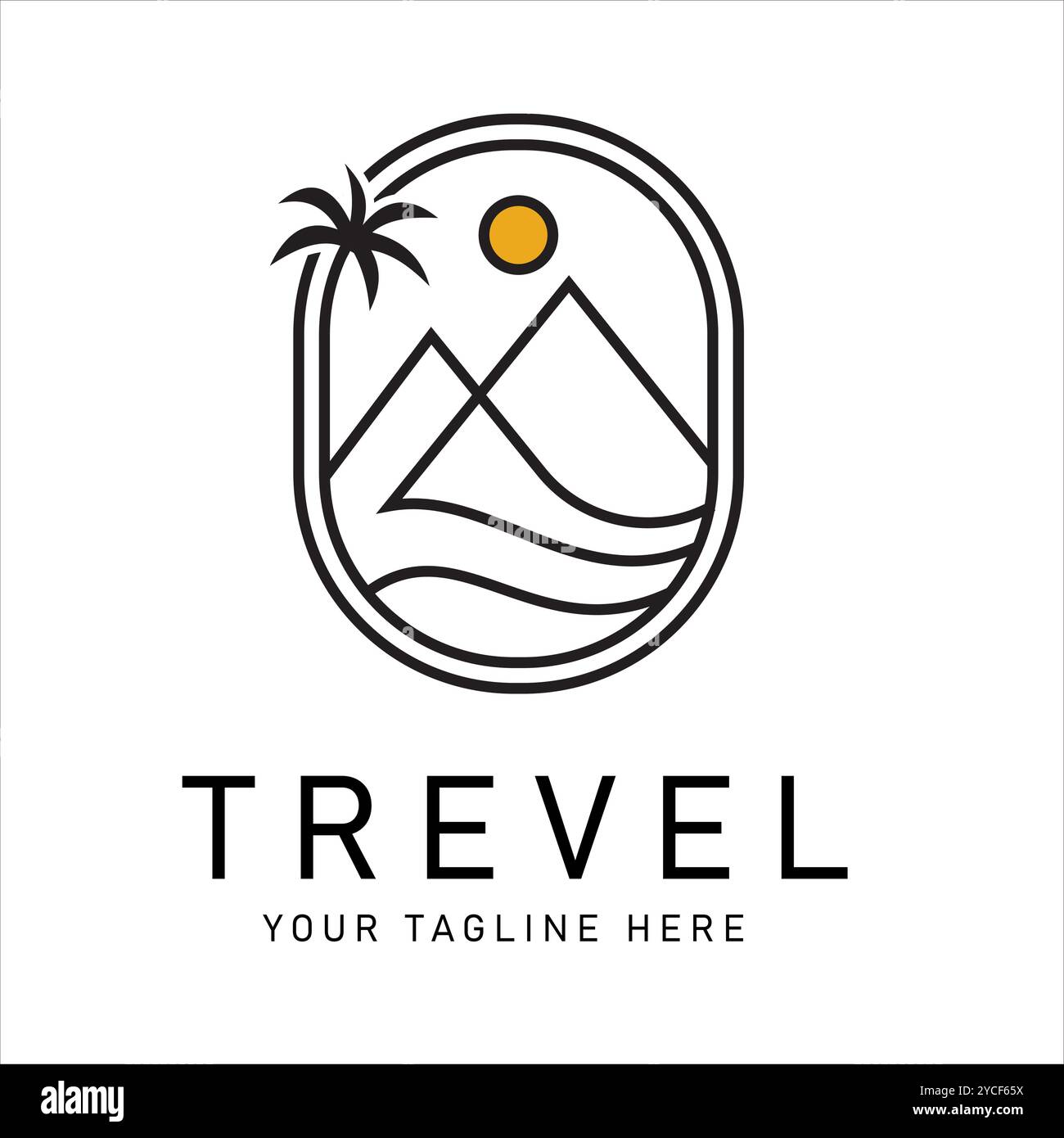 Palm mountain Stock Vector Images - Alamy