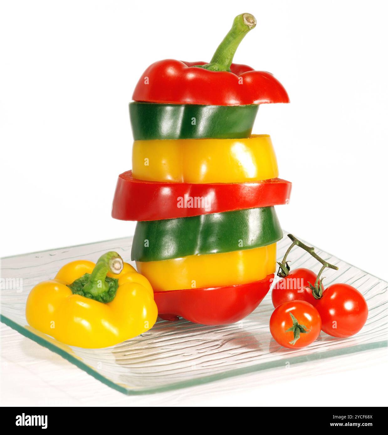 Pimiento pepper slice Cut Out Stock Images & Pictures - Alamy