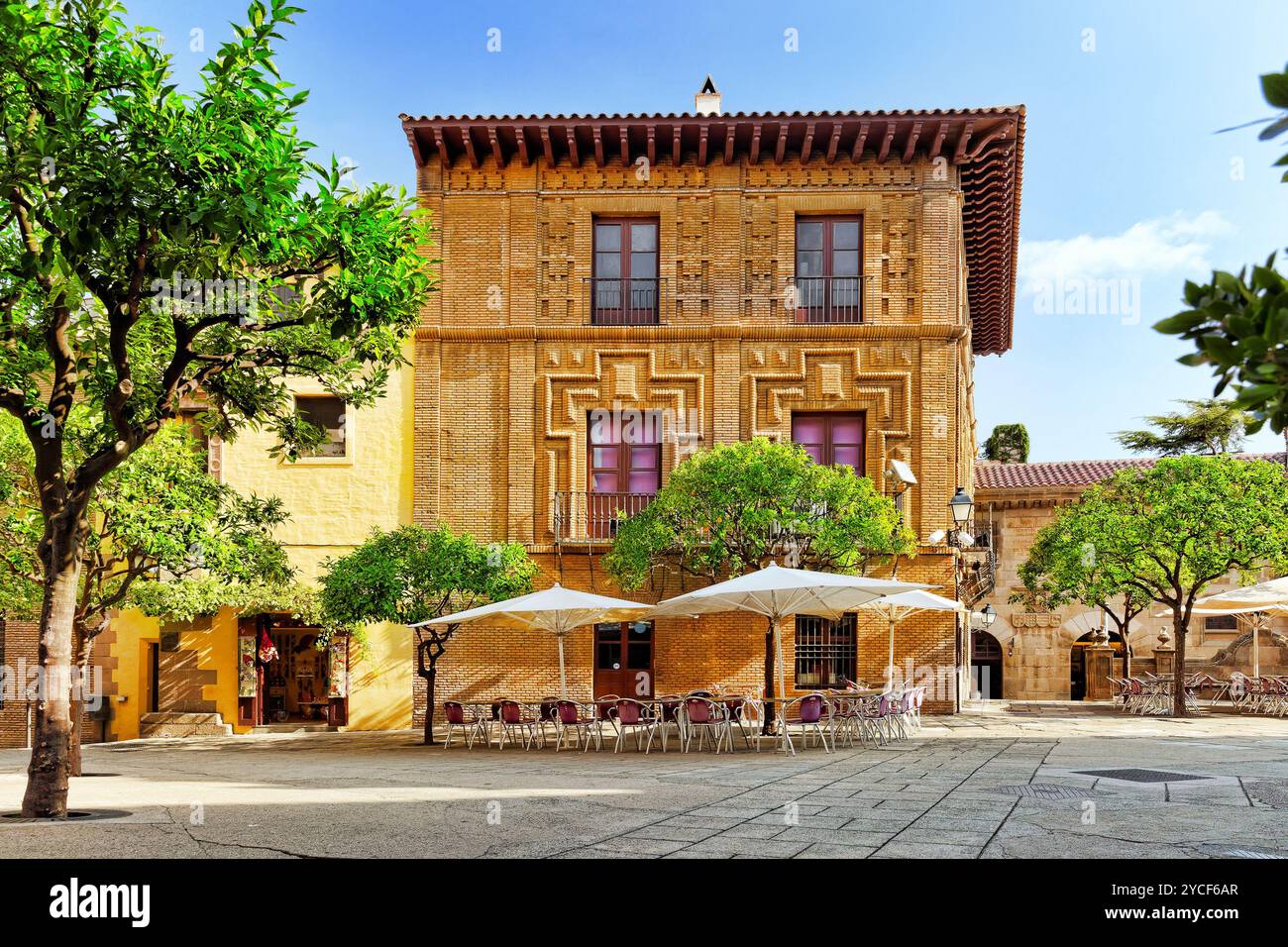 Typical landscapes and authentic Catalan cozy streets in cities of ...