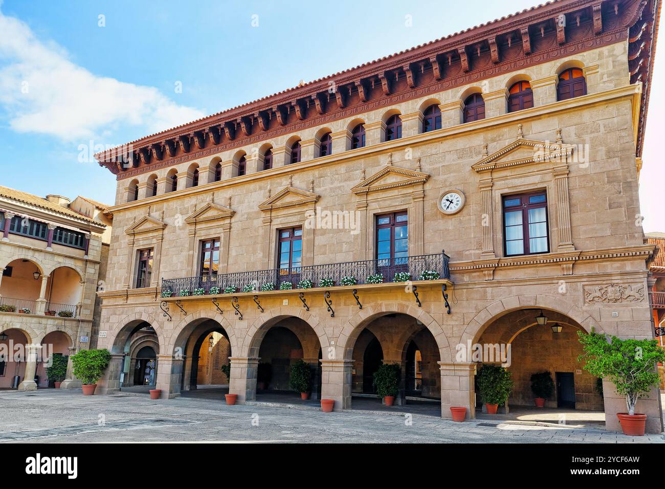 Typical landscapes and authentic Catalan cozy streets in cities of ...