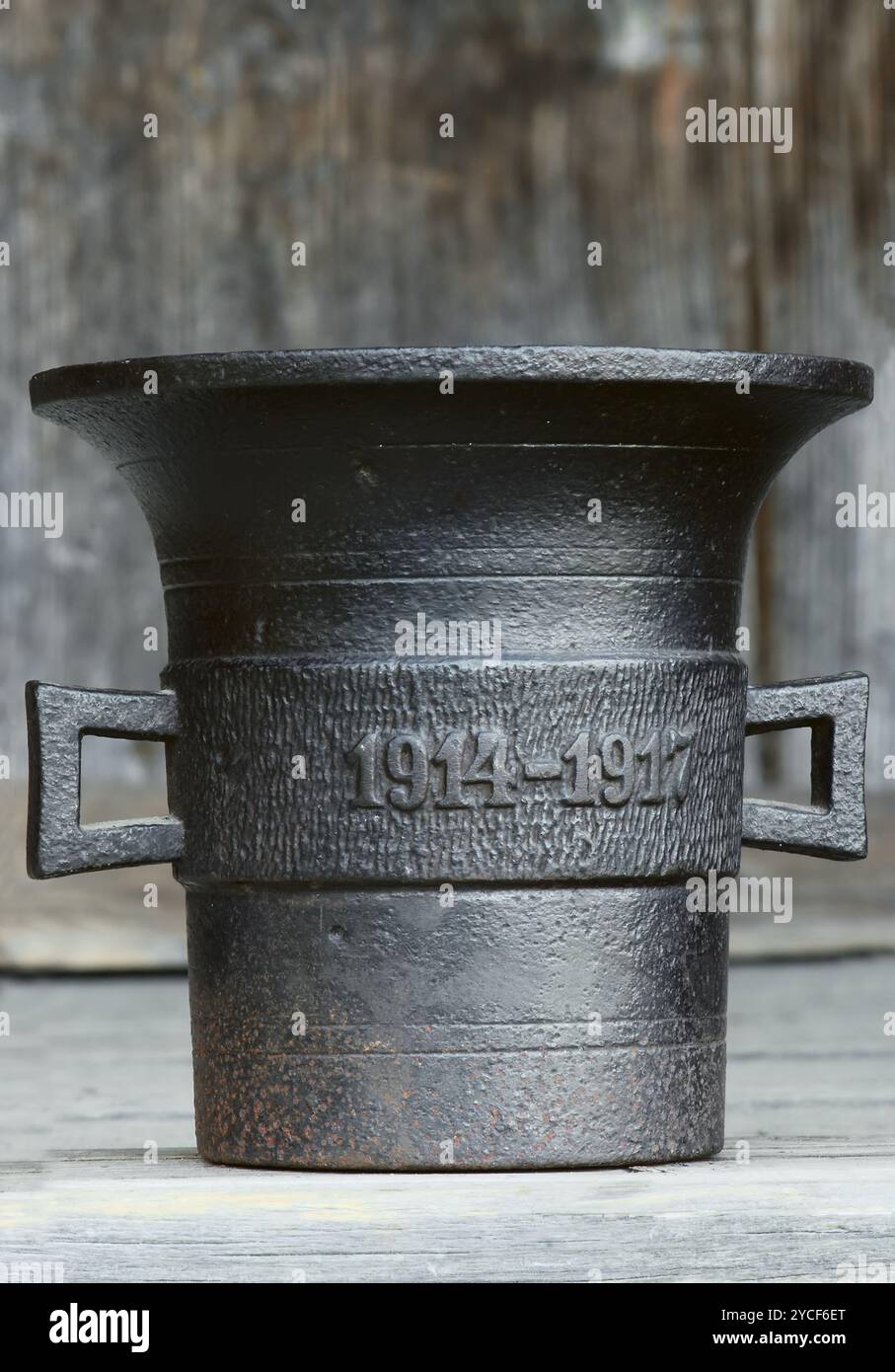 Ancient rusty iron mortar hi-res stock photography and images - Alamy