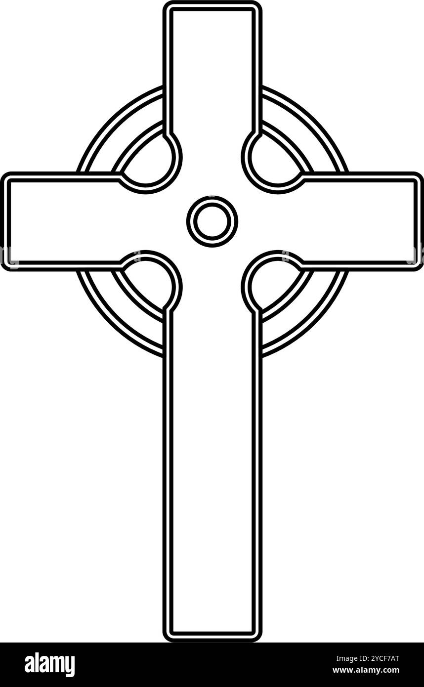 Celtic cross isolated - vector illustration Stock Vector Image & Art ...