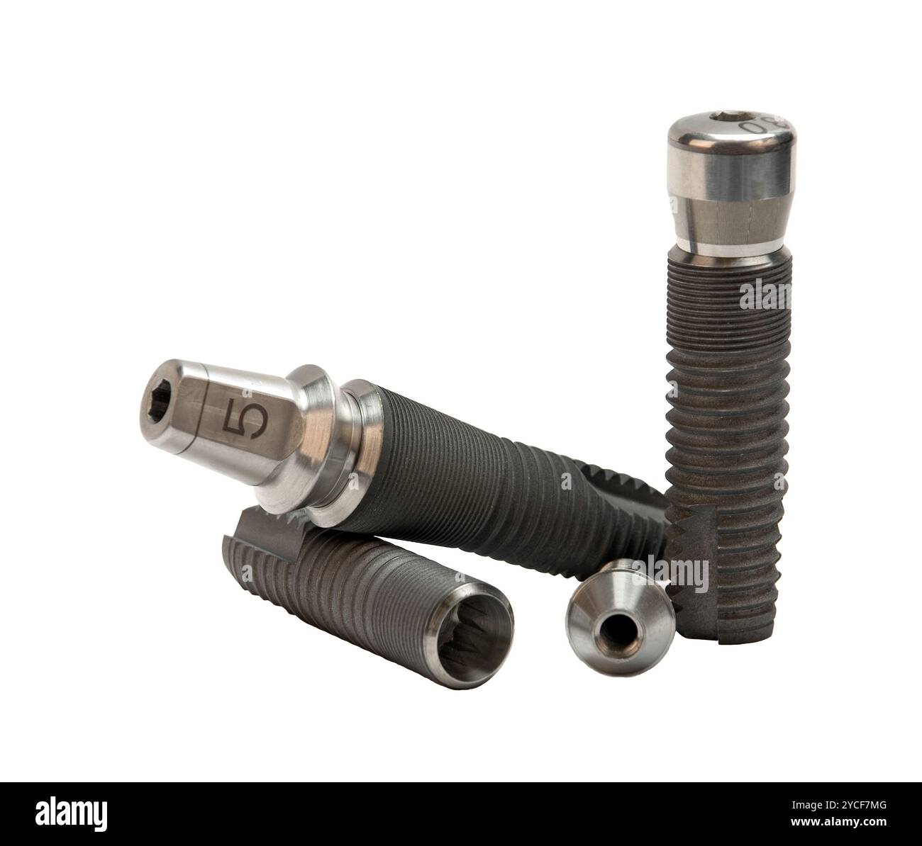 Models of dental titanium implants Stock Photo - Alamy