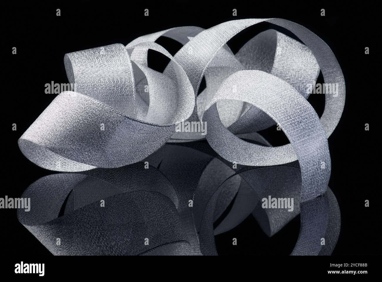 Ribbon silver hi-res stock photography and images - Alamy