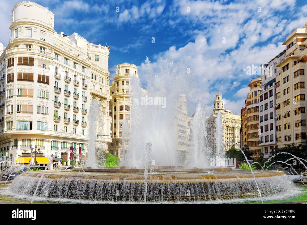 Cityscape of Valencia - third size population city in Spain Stock Photo ...