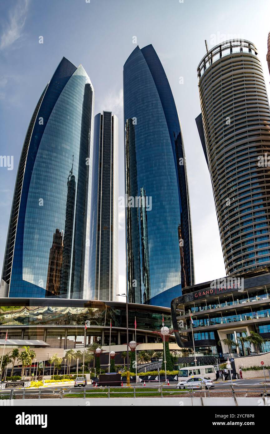 Etihad Towers, office, residential and hotel complex, Abu Dhabi, United ...