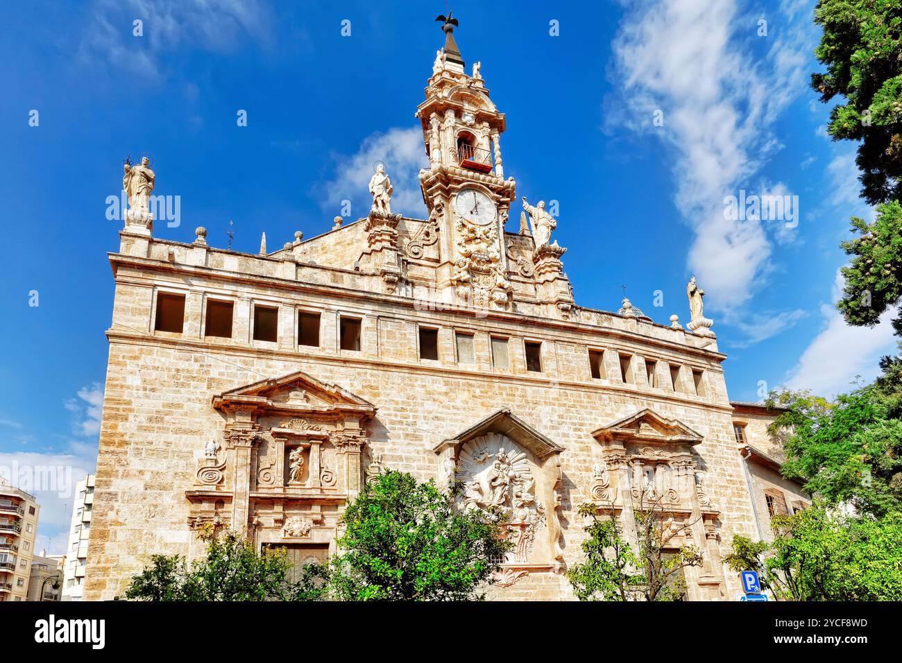 Cityscape historical places of Valencia - city in Spain Stock Photo - Alamy