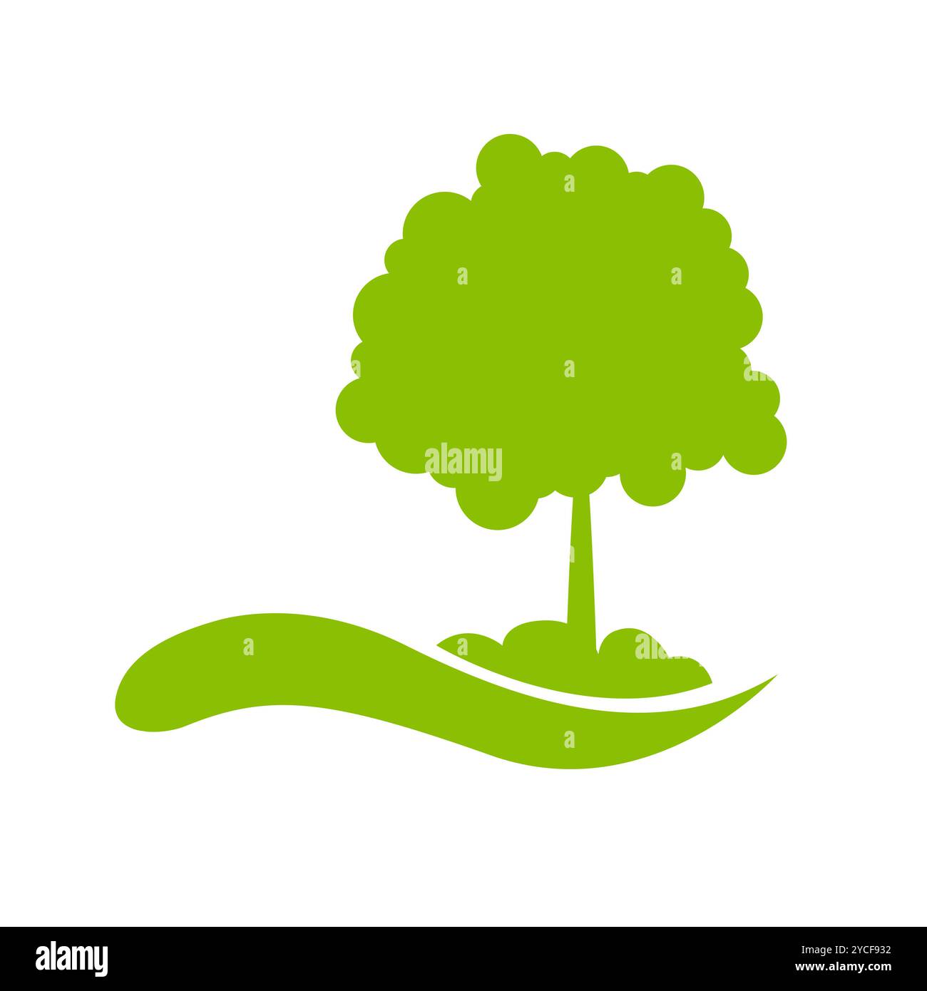 illustration of vector icon with tree against white background Stock ...