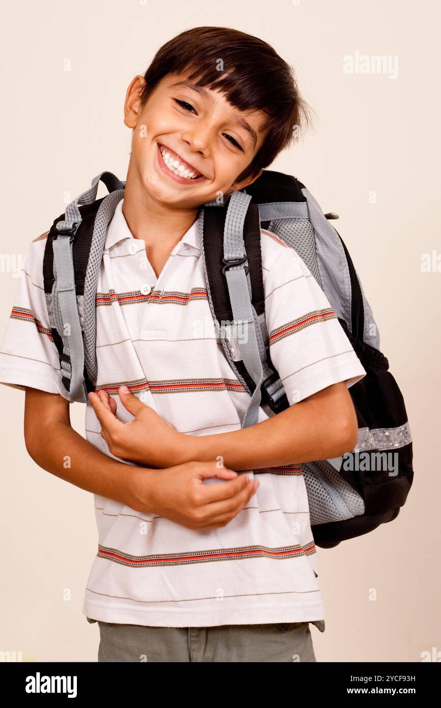 Cute School Boy Stock Photo - Alamy
