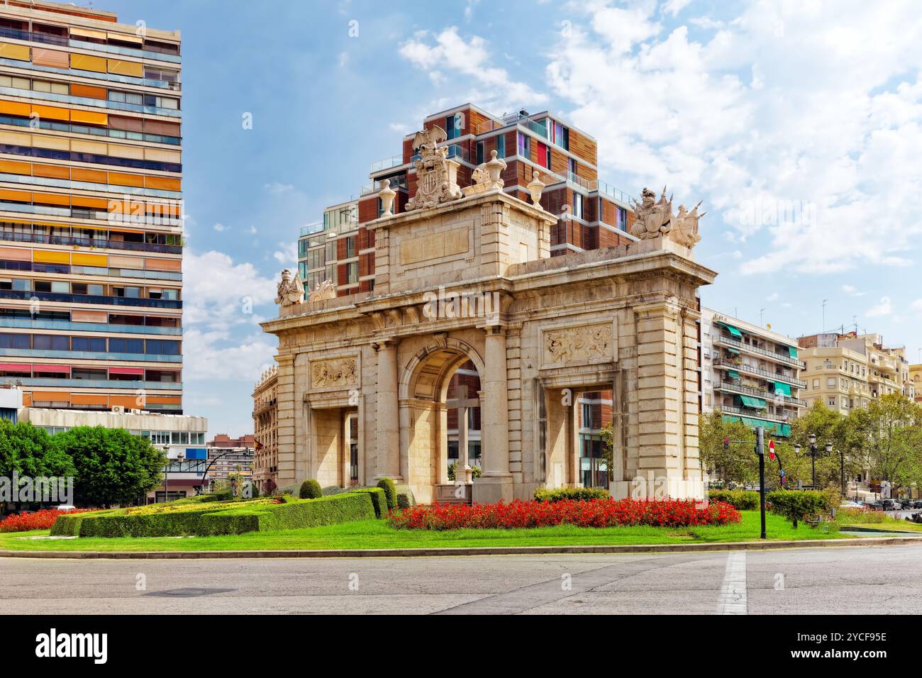 Cityscape historical places of Valencia - city in Spain Stock Photo - Alamy