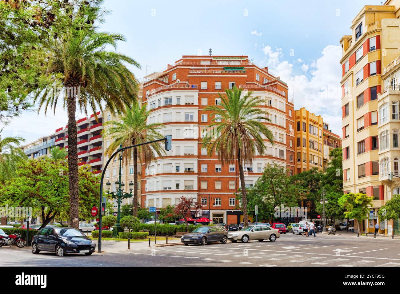 Cityscape of Valencia - third size population city in Spain Stock Photo ...