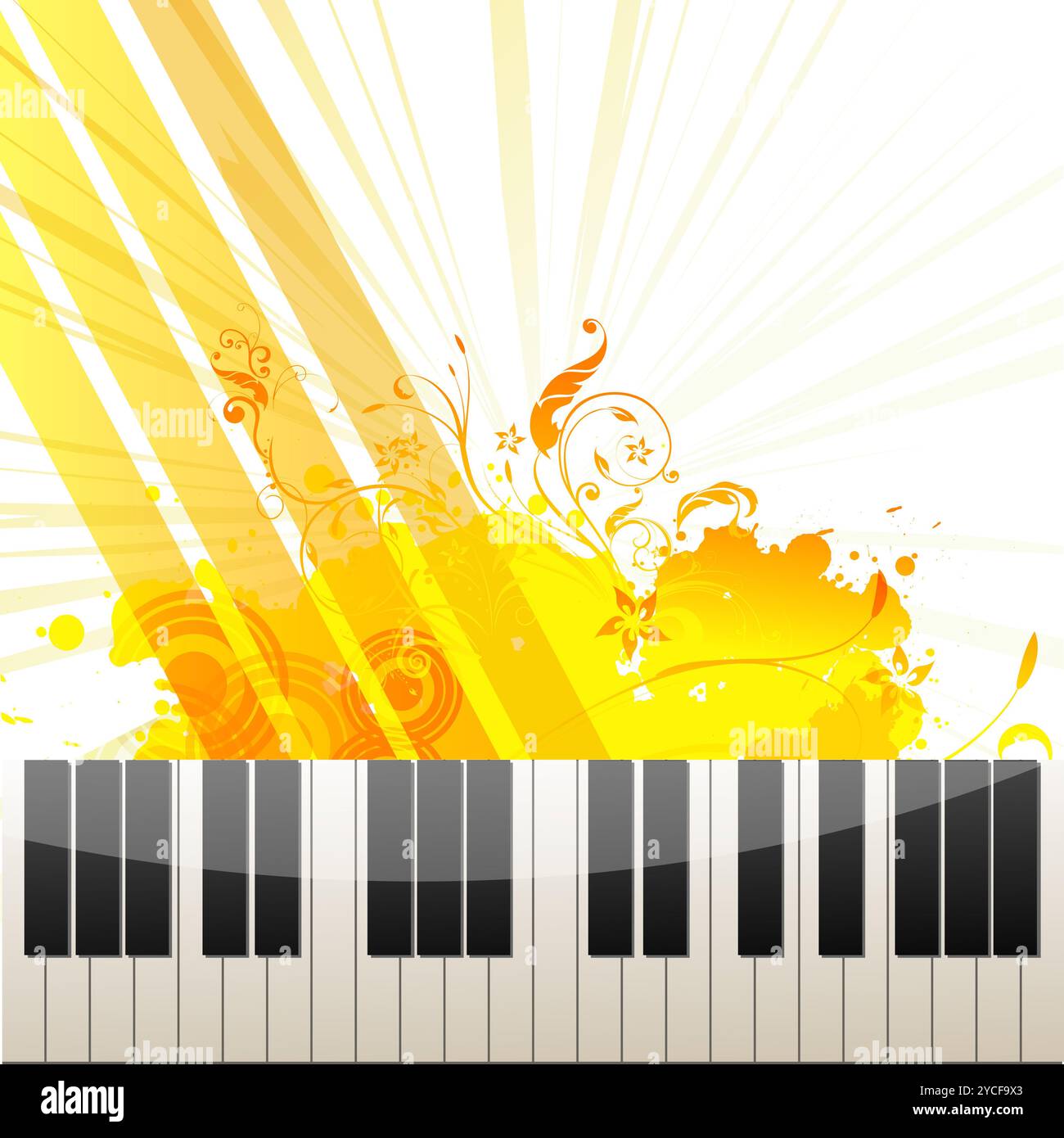 Vector piano keys hi-res stock photography and images - Alamy