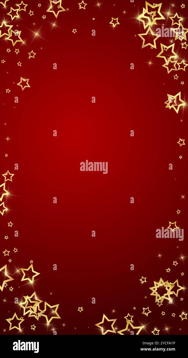 Christmas spirit. Scattered falling stars. Festive christmas confetty ...