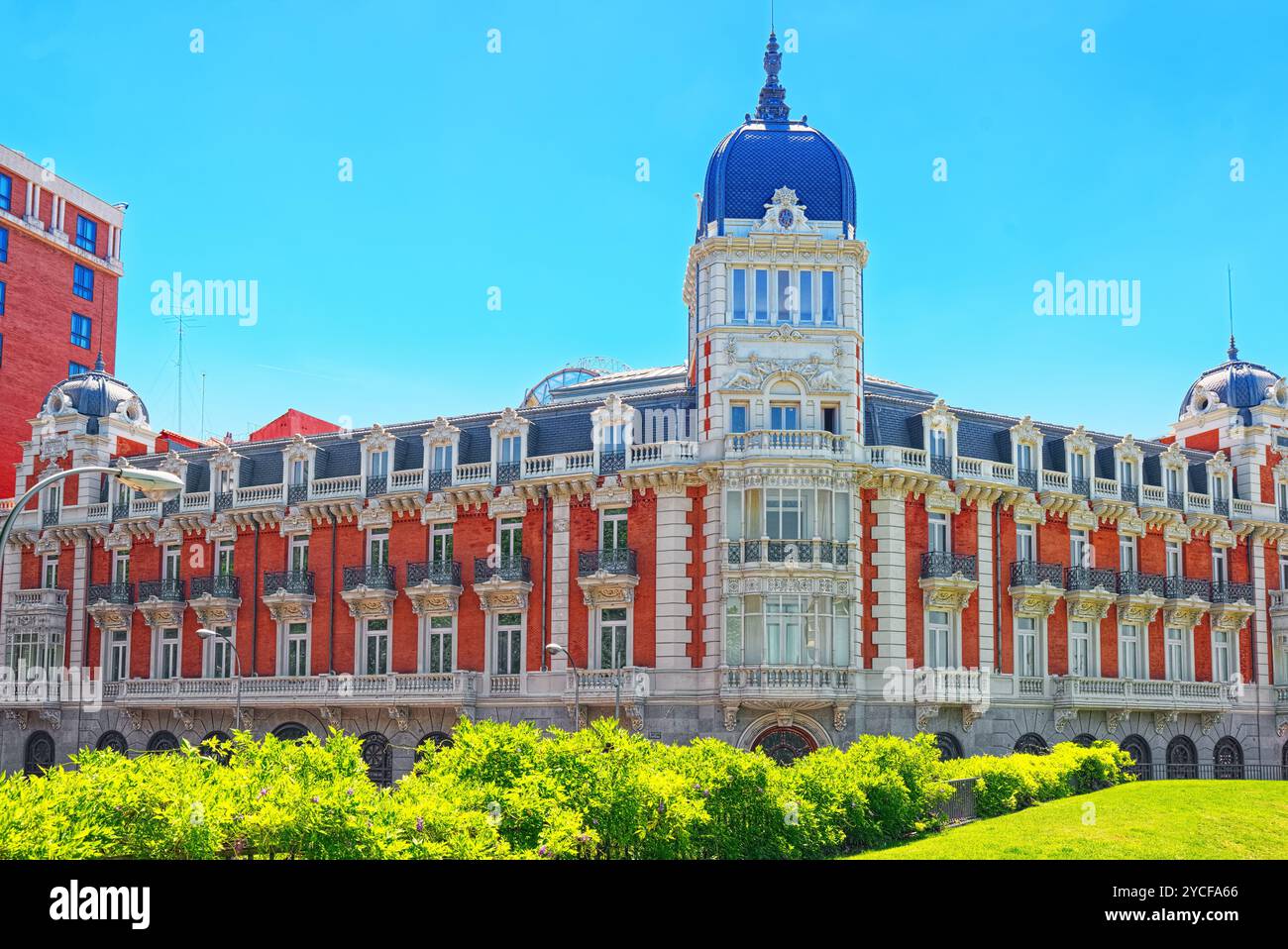 Madrid, Spain - June 05, 2017 : Palacio on Spain Square (Plaza de ...