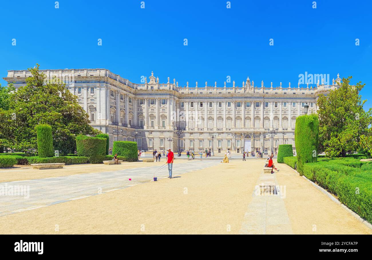 Madrid, Spain - June 05,2017 : Royal Palace of Madrid ( Palacio Real de ...