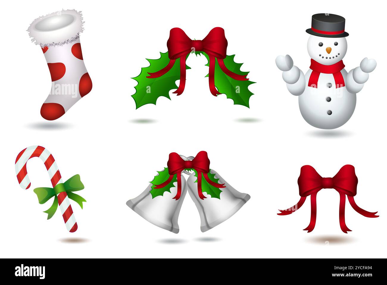 Festive boot illustration Cut Out Stock Images & Pictures - Alamy