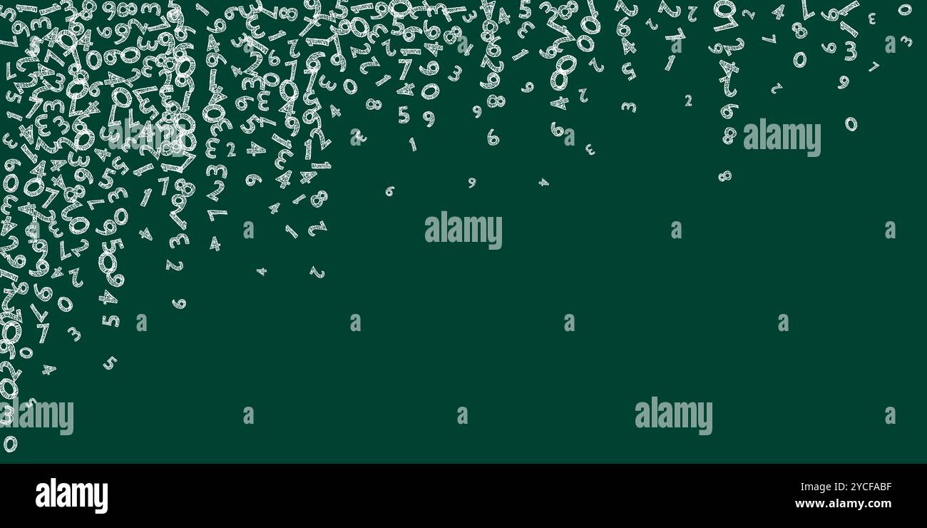 Scattered letters of latin alphabet. Colorful childish floating ...
