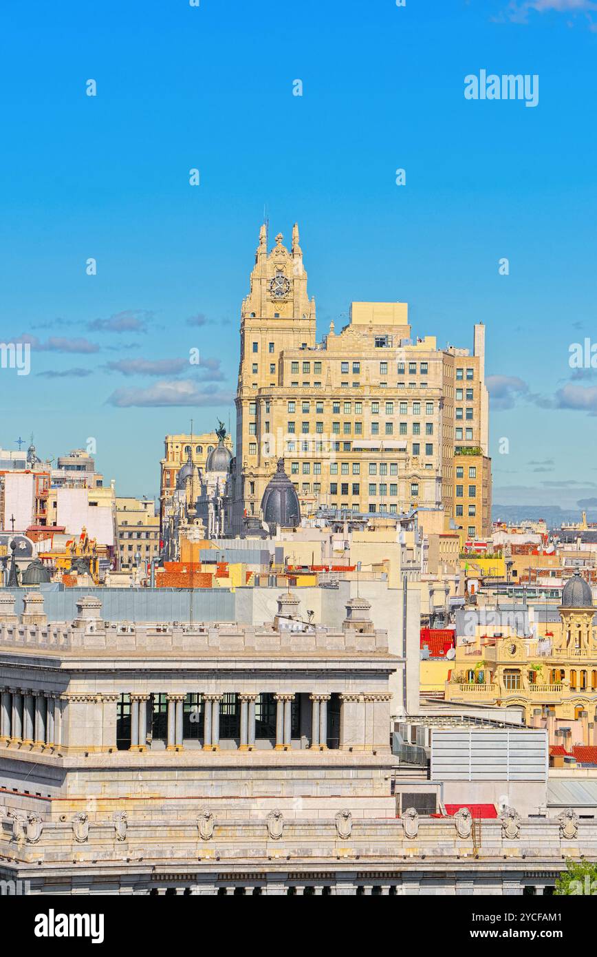 Top view traffic on madrid hi-res stock photography and images - Alamy