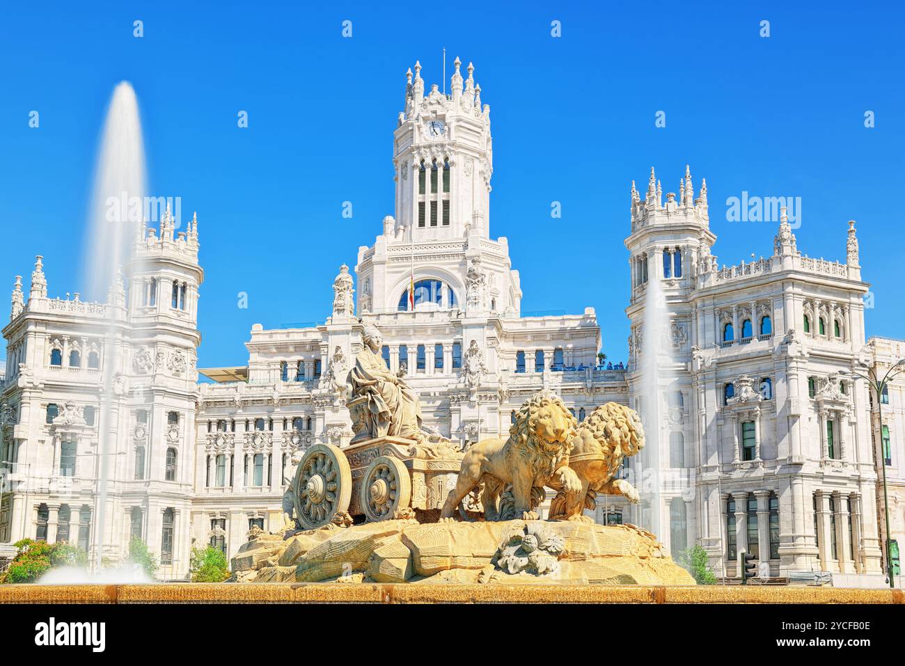 Fountain of the Goddess Cibeles (Fuente de La Diosa Cibeles) and ...