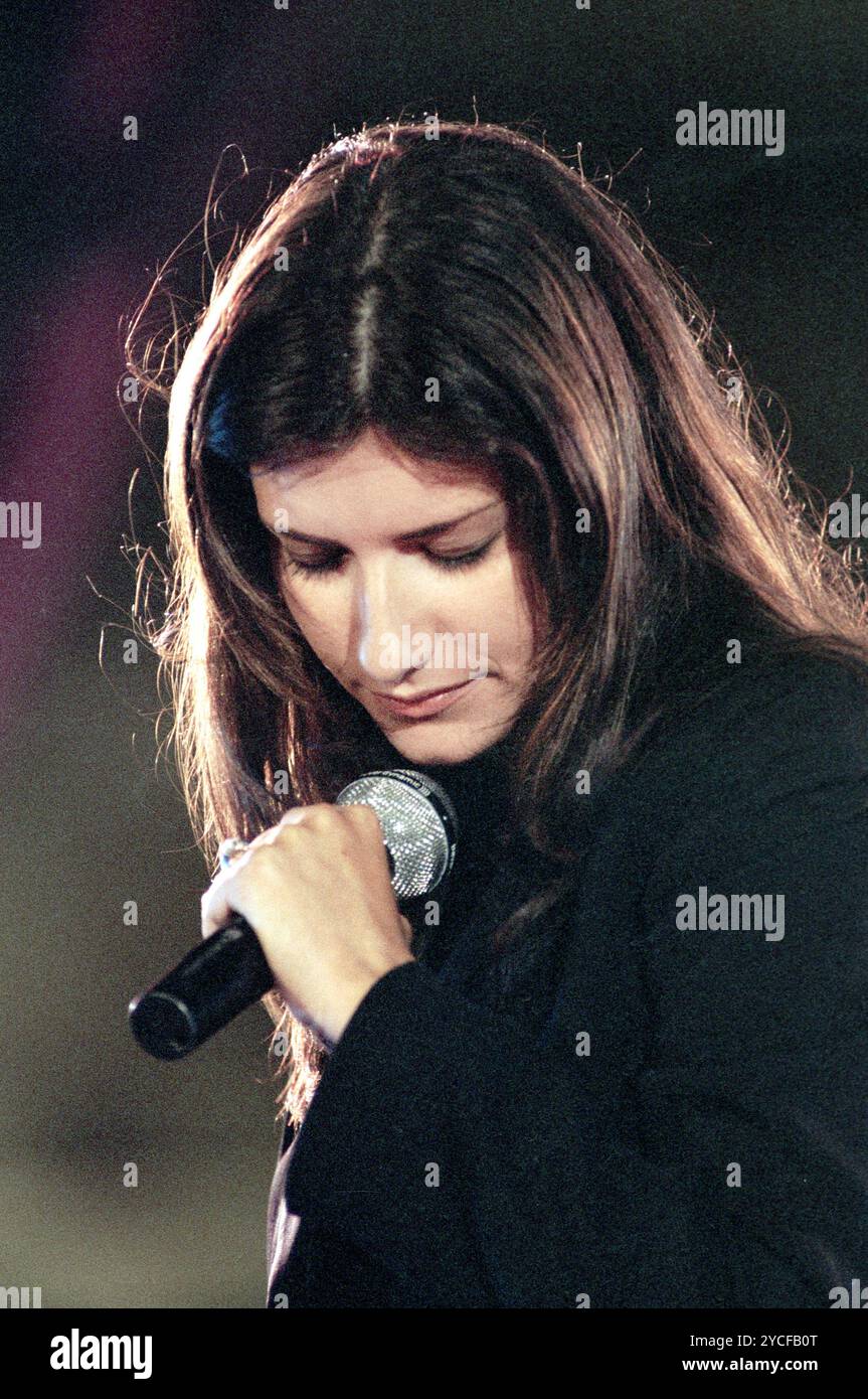 Verona Italy 05/09/2001: Laura Pausini, Italian singer, during the ...