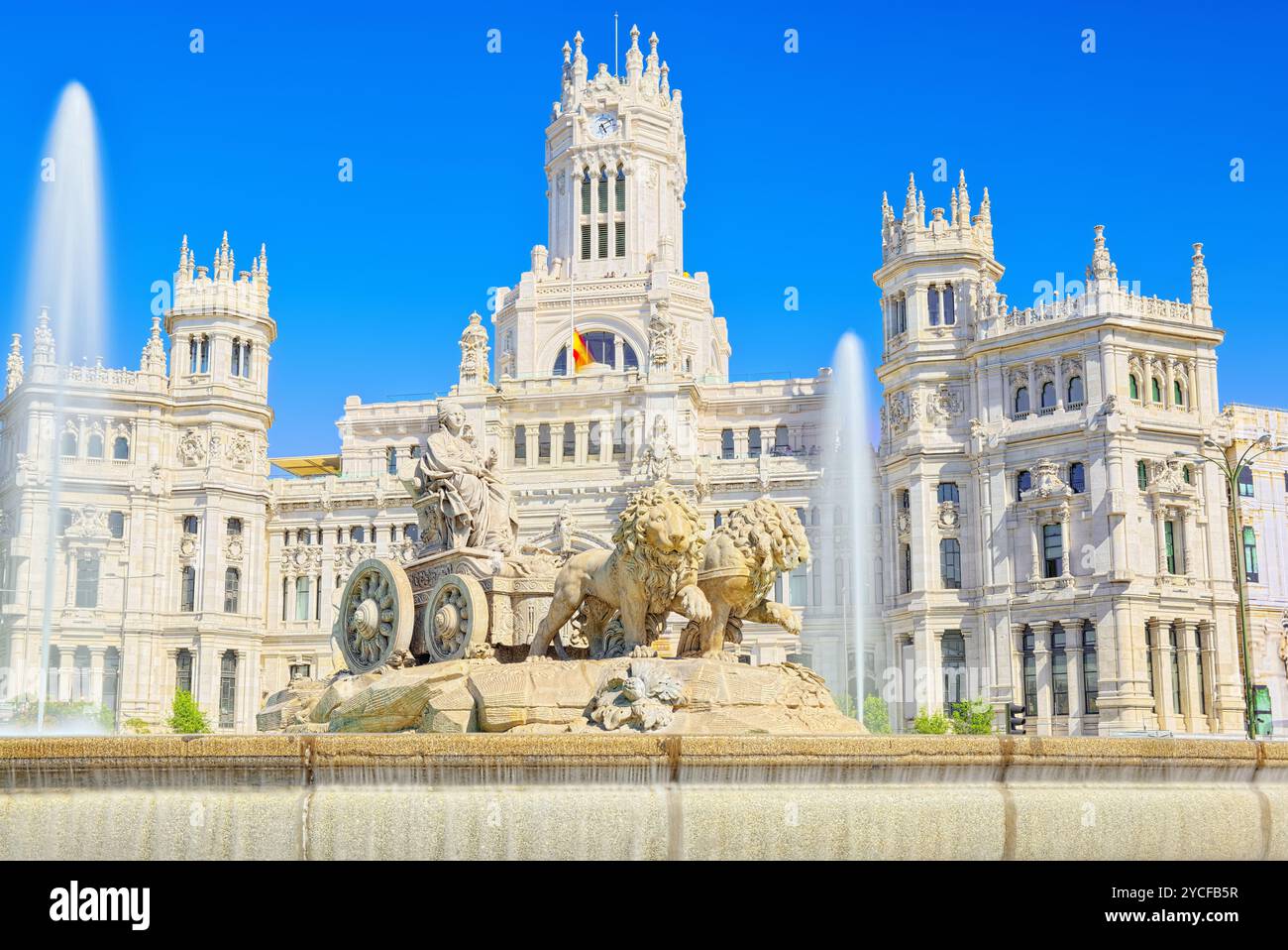 Fountain of the Goddess Cibeles (Fuente de La Diosa Cibeles) and ...