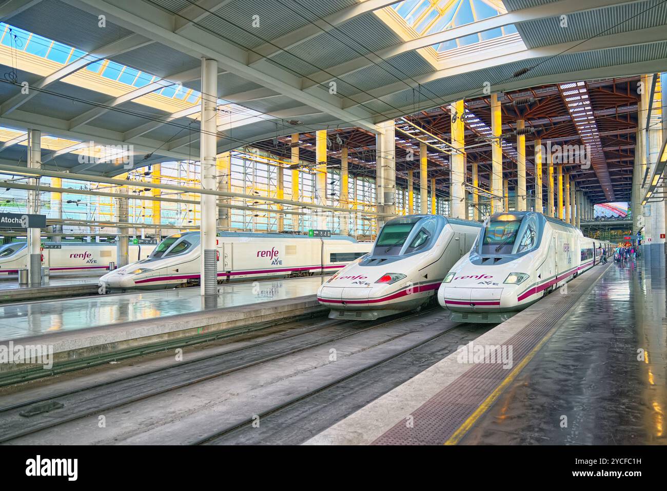 Madrid, Spain - June 08, 2017 : Modern hi-speed passenger train of ...