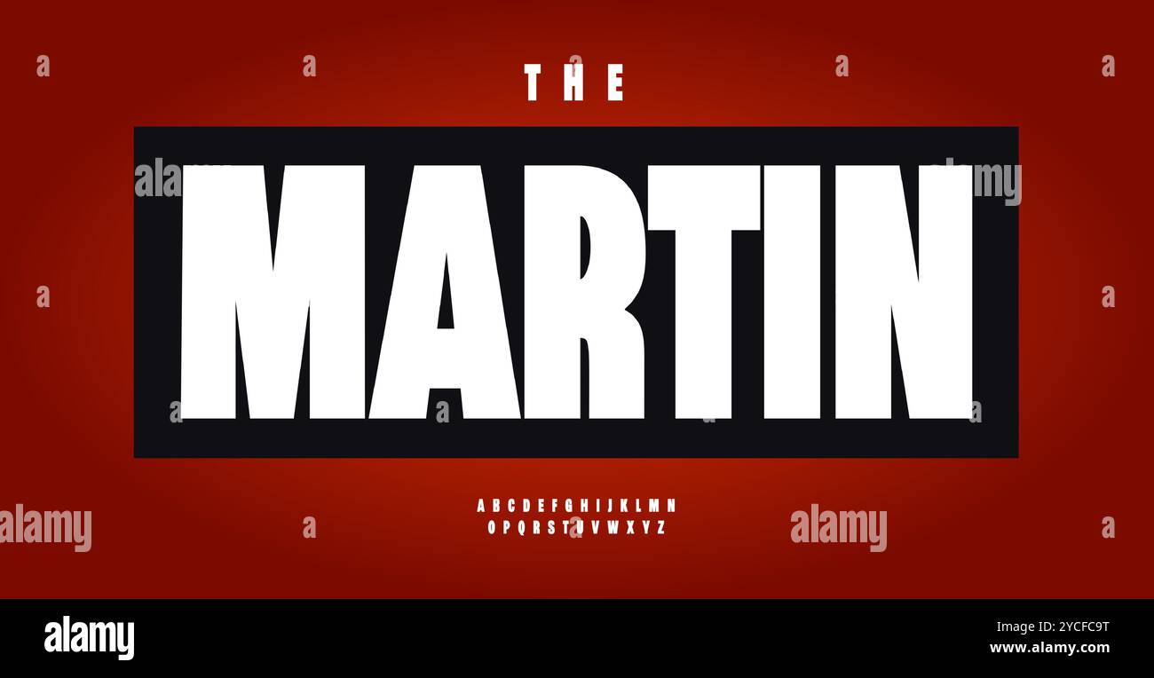 Heavy tall alphabet, heavy block letters, powerful geometric font for ...