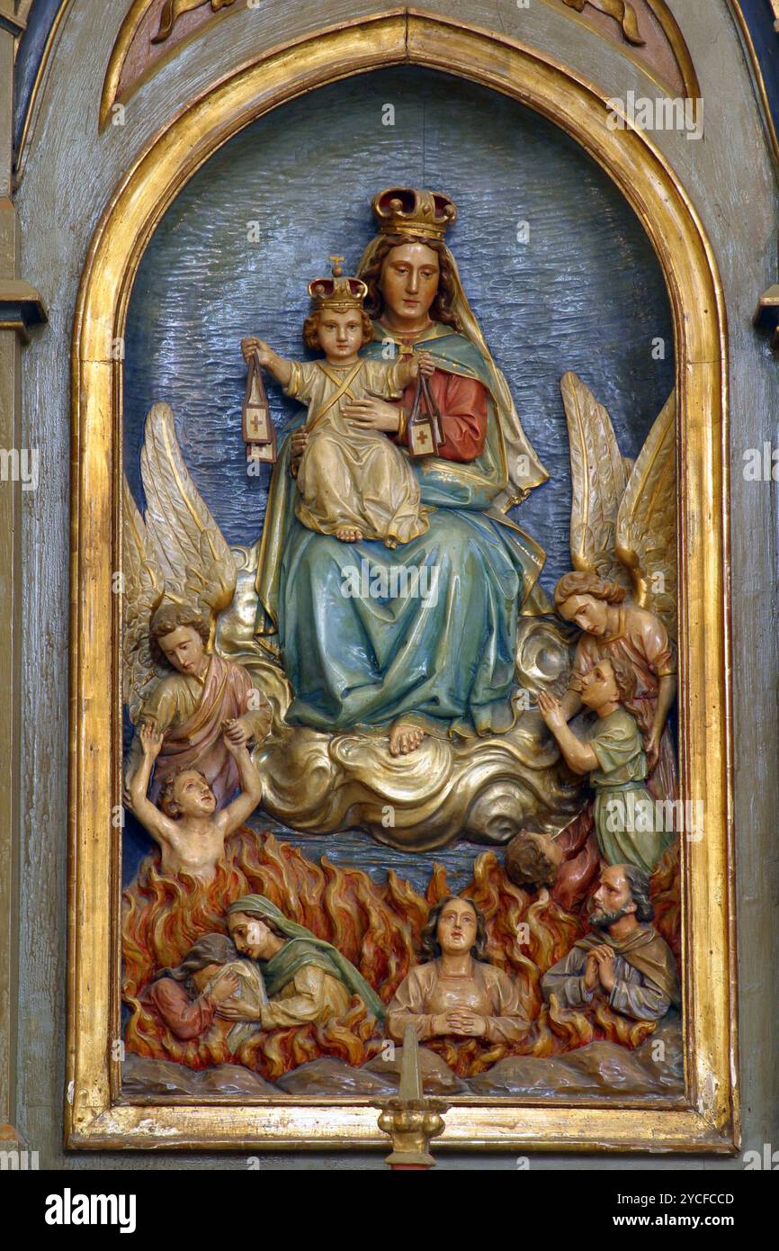 Blessed Virgin Mary with baby Jesus Stock Photo - Alamy