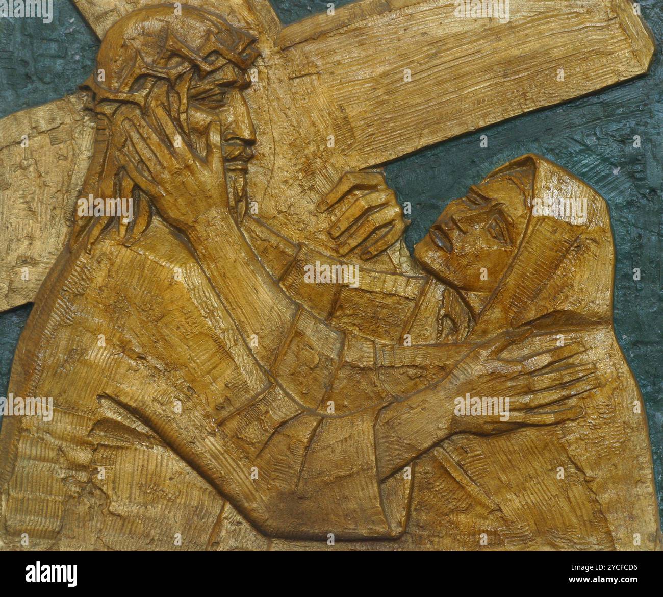 Jesus meets His Mother Stock Photo - Alamy