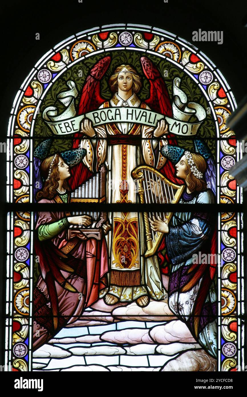 Angels worship hi-res stock photography and images - Alamy