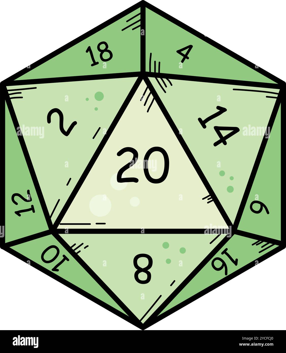 Natural 20, D20 dice, rpg dice Stock Vector Image & Art - Alamy