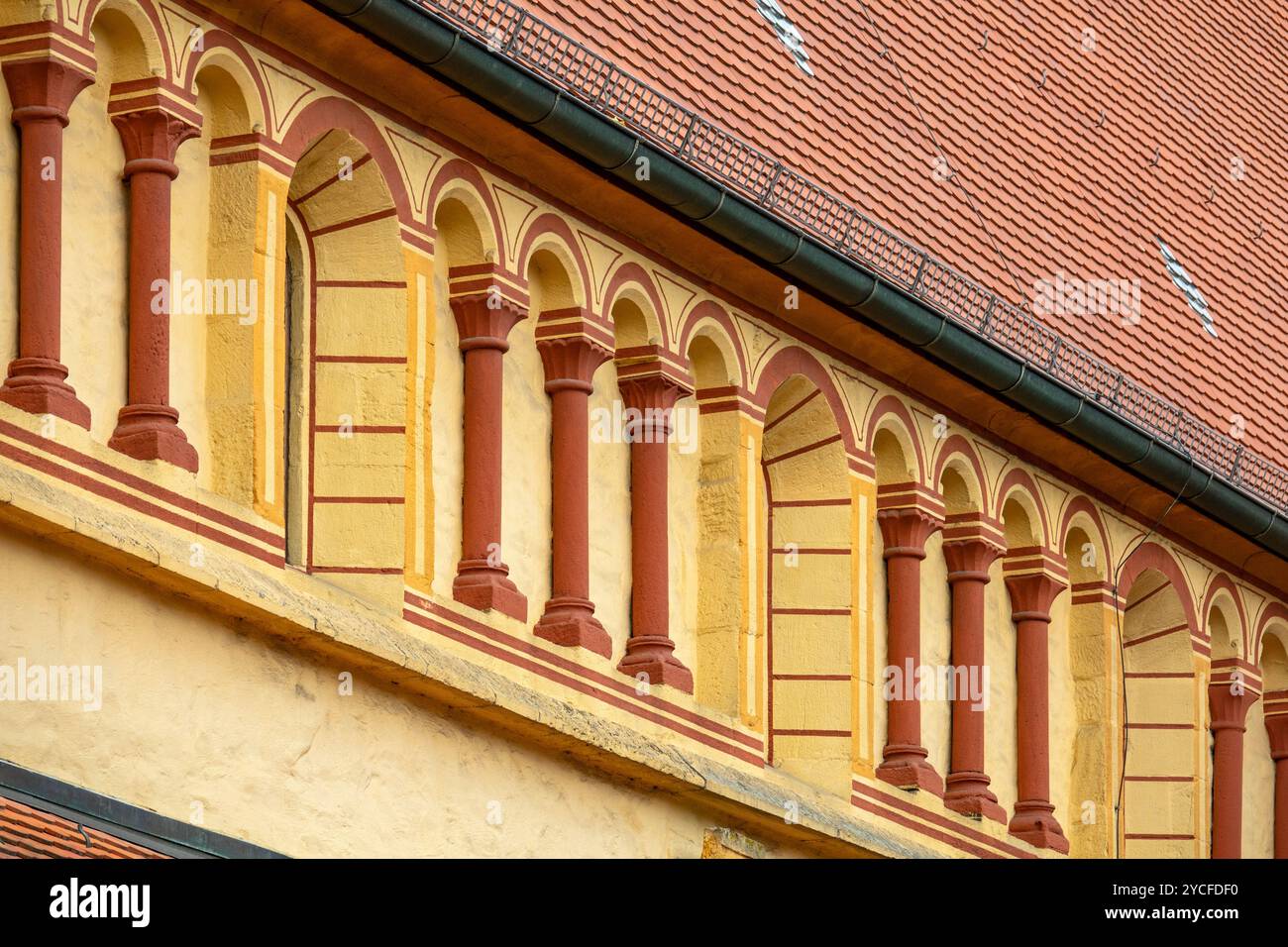 Germany, Baden-Württemberg, Denkendorf Monastery, Facade, Detail Stock ...