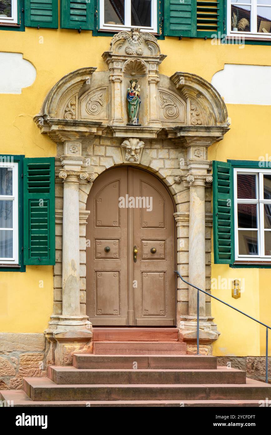 Germany, Bavaria, the town of Seßlach with its exceptionally well ...