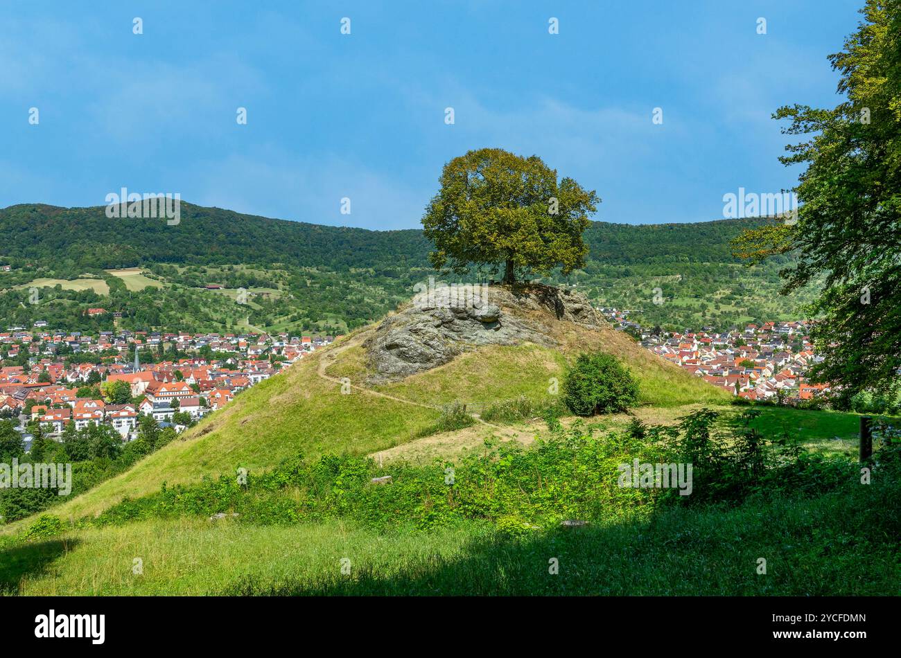 Germany, Baden-Württemberg, Dettingen an der Erms, the Calverbühl is a ...