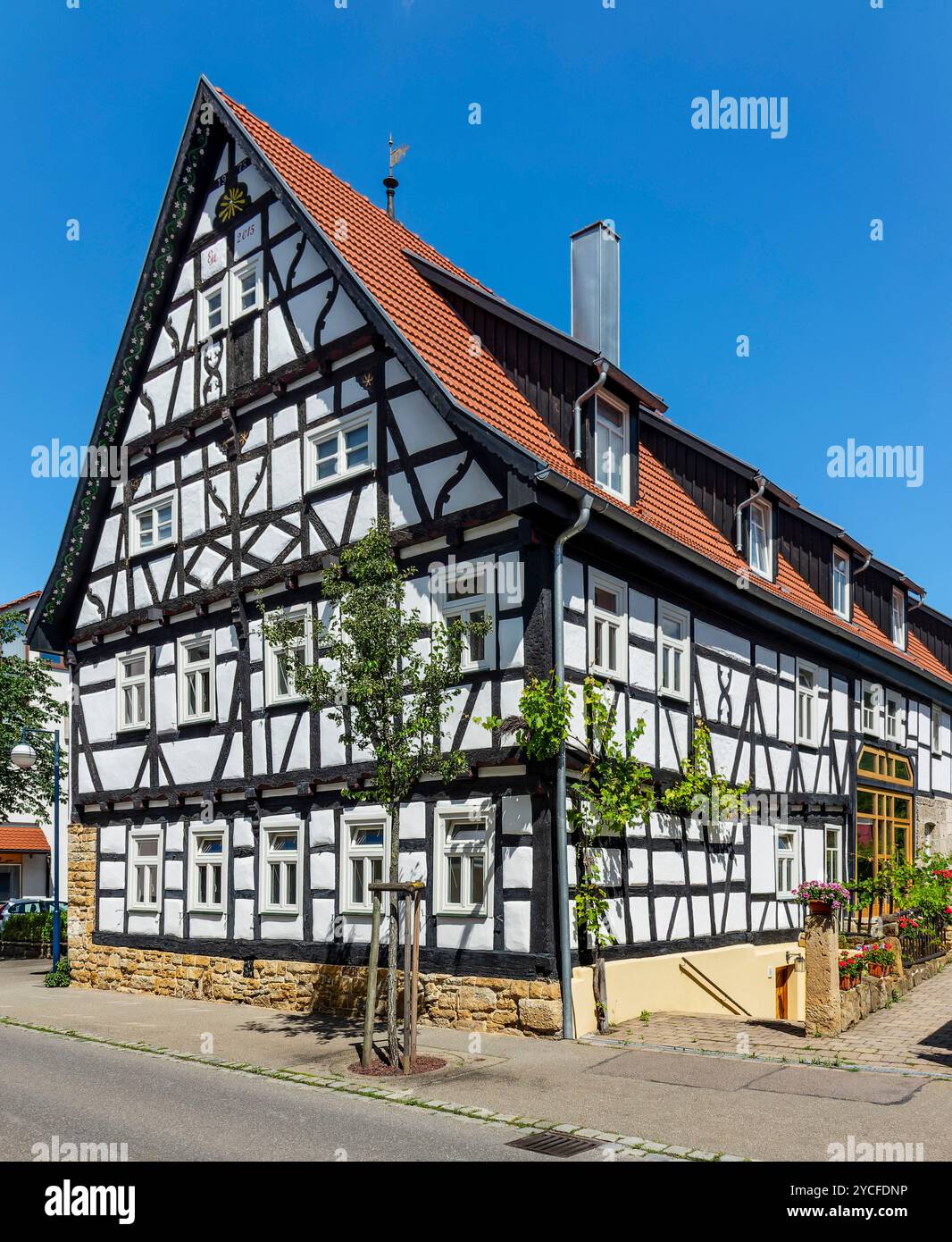 Half timbered house in metzinger strasse hi-res stock photography and ...